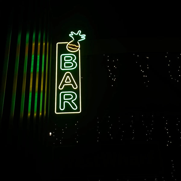 New Double-Sided Neon Bar Sign for The Pineapple Bar - Flexible Neon